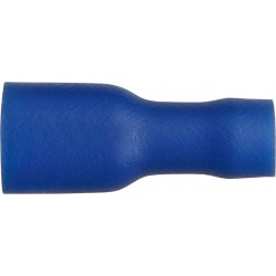 Blue Insulated Terminals - Push-on Females, Fully Insulated