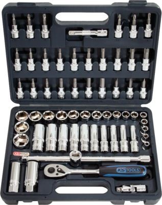 KS TOOLS 'CHROMEplus®' 3/8" Drive Socket & Bit Socket Set