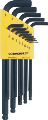BONDHUS Ball Hex Driver Set - Imperial Set