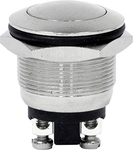 12V Push Button Switch - Brass