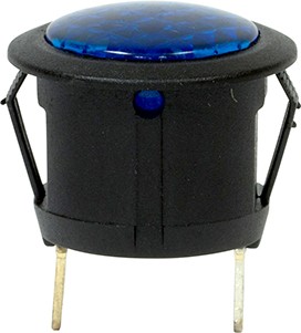 12V LED Warning Light - Round