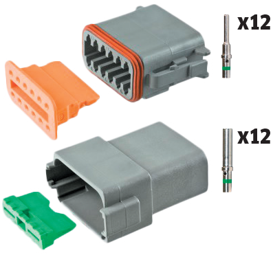 DT Connector 12-way Kit 28pc