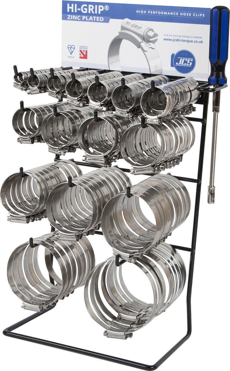 JCS 'Hi-Grip' Hose Clips Dispenser with 160 Clips