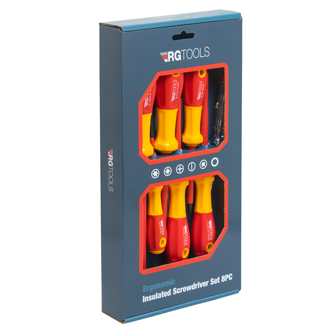 RG TOOLS VDE Screwdriver Set 8pc