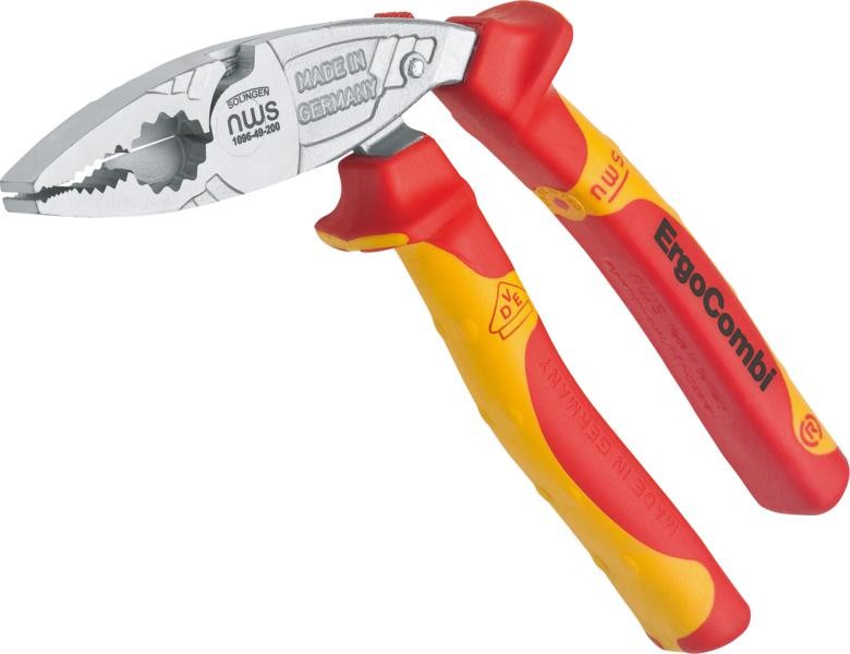NWS 'ErgoCombi' High Leverage VDE Combination Pliers