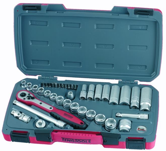TENG TOOLS 3/8" Drive 'Mecca Rosso' Socket Set