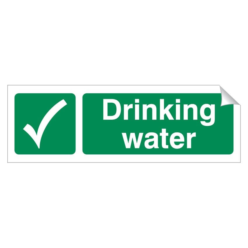 Drinking Water 120 x 360mm Sticker